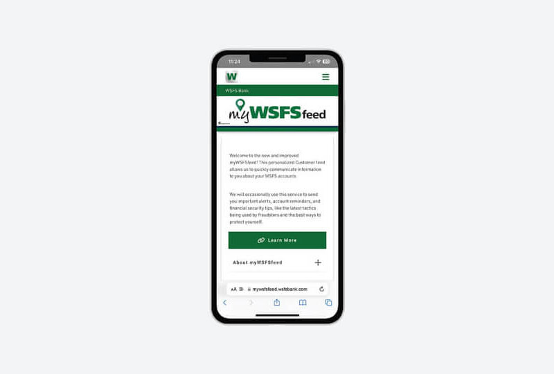 Online Banking Log Off Successful | WSFS Bank